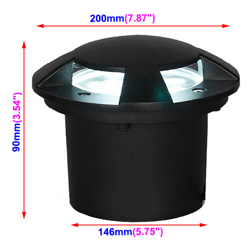 Outdoor LED Buried Light Underground Lamp AC 12V RGB(auto change color ...