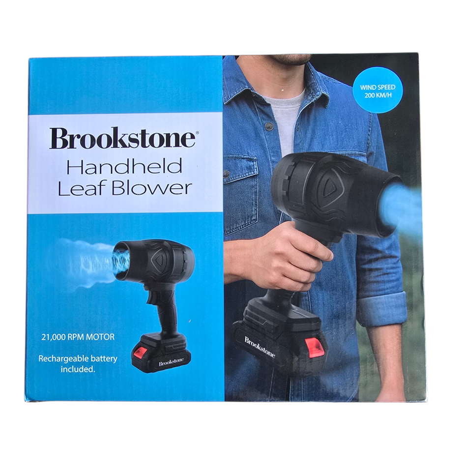 Brookstone Cordless Handheld Leaf Blower, 21000 RPM | eBay
