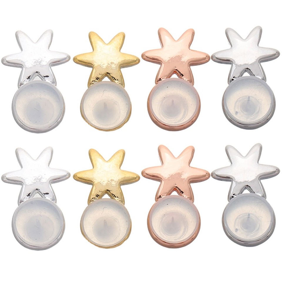 8 Pcs Locking Earring Backs for Studs Earrings Jewelry Accessories ...