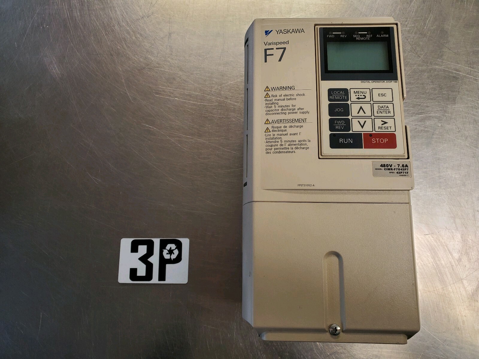 YASKAWA ELECTRIC Varispeed F7 CIMR-F7U43P7 | eBay