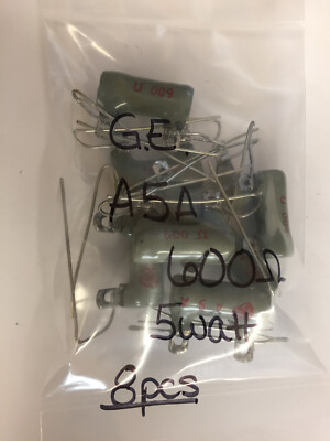 A5A GE 600 OHM 5 WATT RESISTORs 8 pcs | eBay
