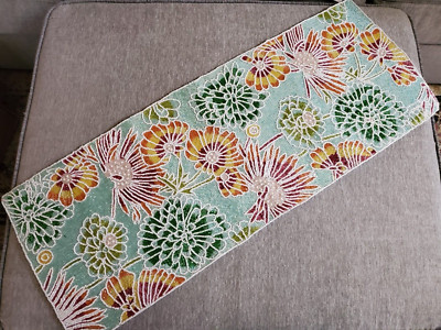Spring Summer Flowers The World Traveler Collection Beaded Table Runner ...