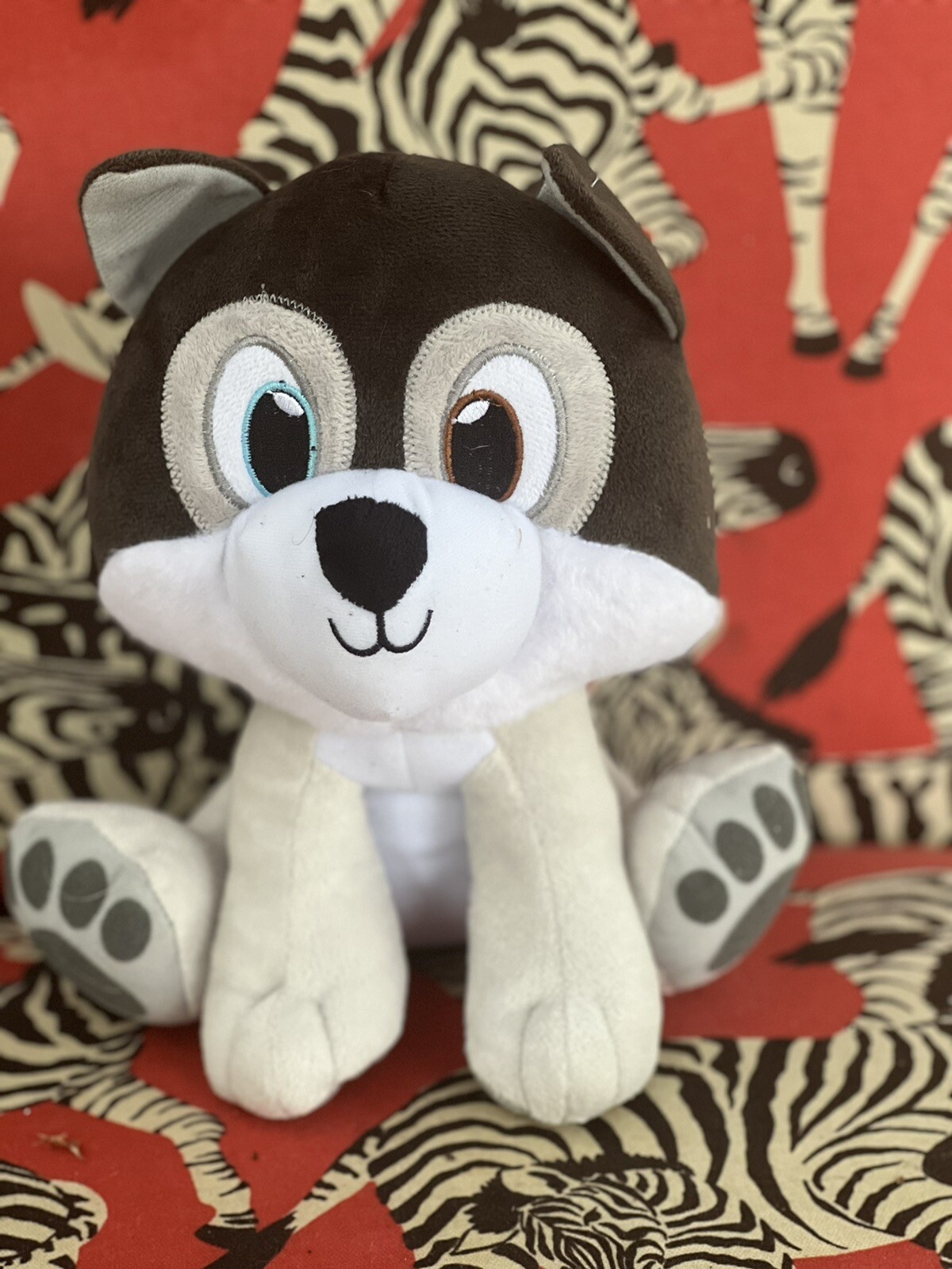 Nanco Husky Plush Puppy Dog Stuffed Animal toy stuffy 10" sitting ...