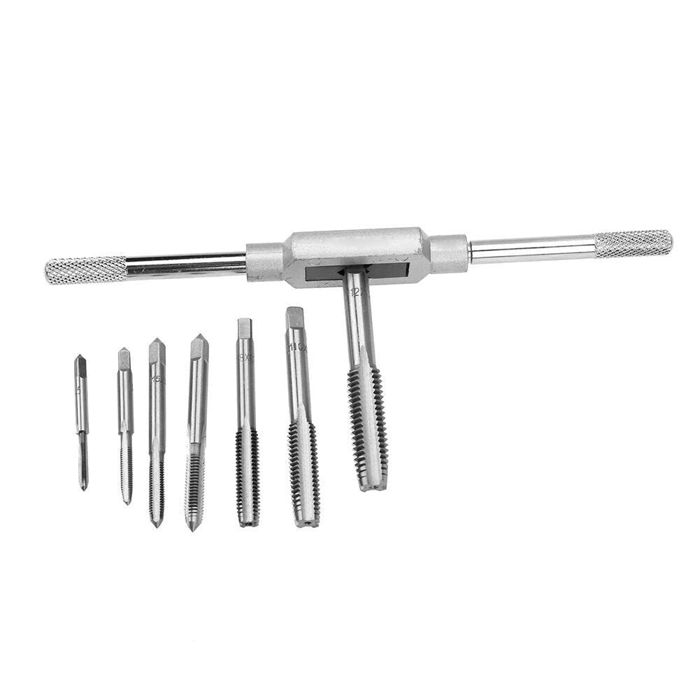 8pcs Hand Tools Die Set Screw Tap Thread Plugs Alloy Steel and M3-M12 ...