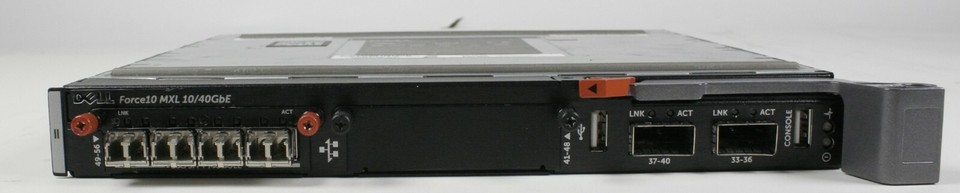 Dell Force10 MXL 10/40Gb for PowerEdge M1000e DF10MXL w/PHP6J 4xSFP ...