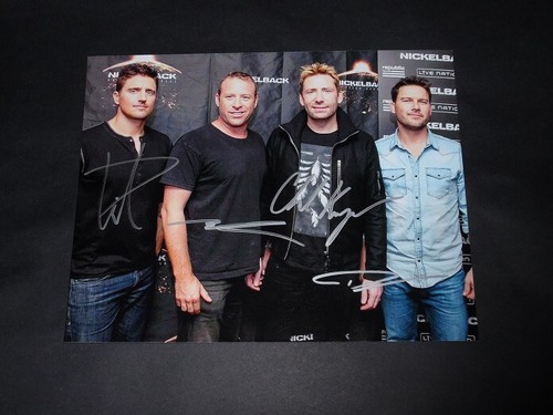Nickelback Signed 8 x 10" PHOTO Look at this Photograph Dark Horse | eBay