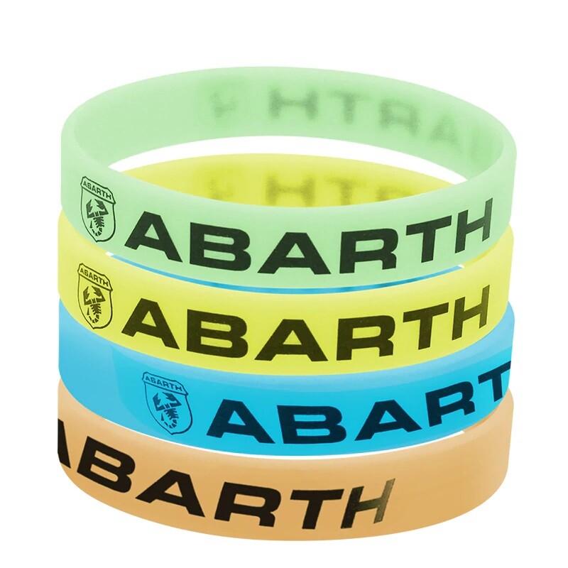 ABARTH Wrist Band NEW Baller Band Silicone Rubber Wristband Wristbands ...