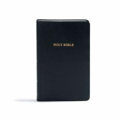 KJV Gift and Award Bible, Black Imitation Leather, Red Letter, Pure ...