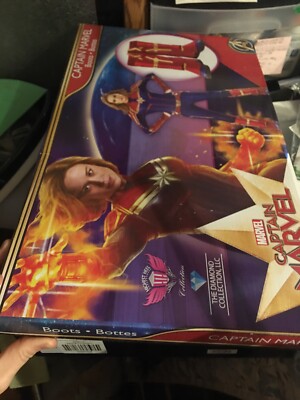 Captain Marvel MCU Diamond Cosplay Costume Boots! (Womens US 9 UK 7 EU ...