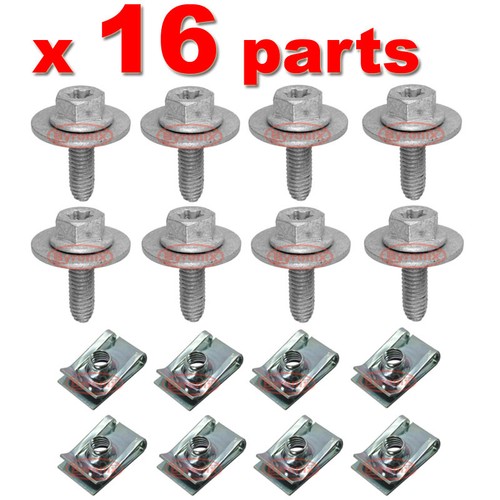 VAUXHALL VIVARO RENAULT TRAFIC ENGINE UNDERTRAY CLIPS BOLTS SCREWS ...