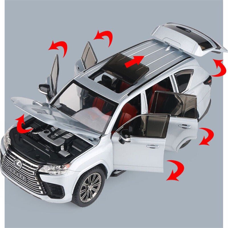 1:24 Lexus Lx600 Suv Diecast Collection Model Car Sound & Light Toy ...