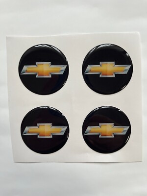 4x Chevrolet Decals Center Wheel Cap Self-Adhesive Emblems Rims Logo ...