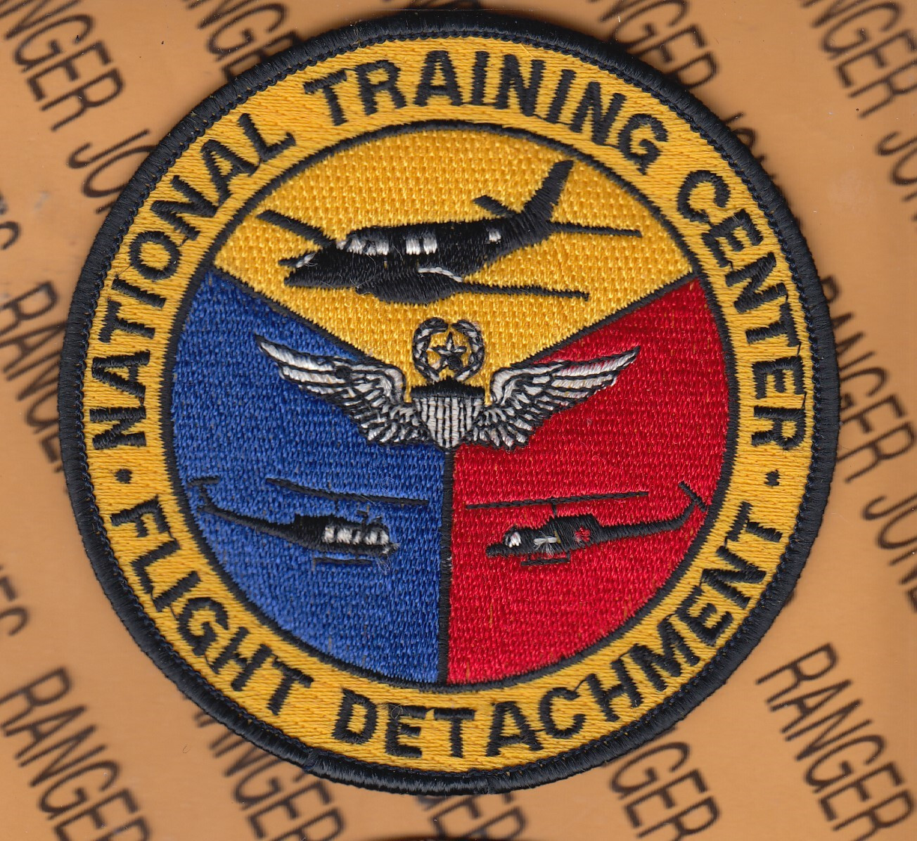 US Army National Training Center Flight Det NTC Aviation ~3.75" patch m ...