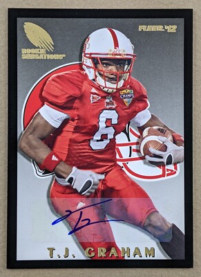 2012 Fleer Retro Rookie Sensations Autographs #RS-56 T.J. Graham RC ...