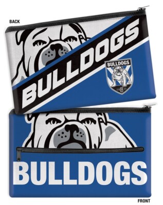 Canterbury Bulldogs NRL Large Neoprene Team Colour and Logo Pencil Case ...