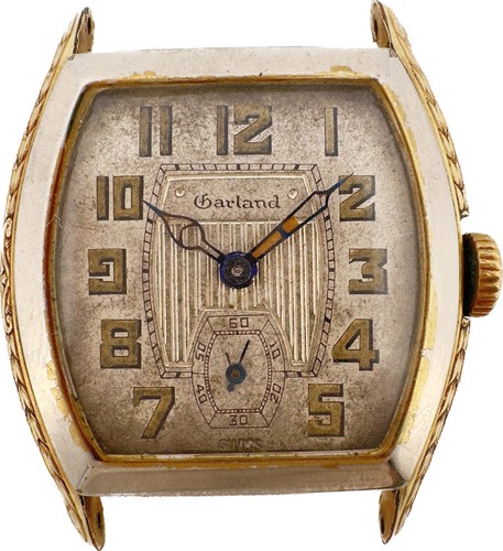 Vintage Garland 15 Jewel Men's Mechanical Wristwatch 14k Gold Filled ...