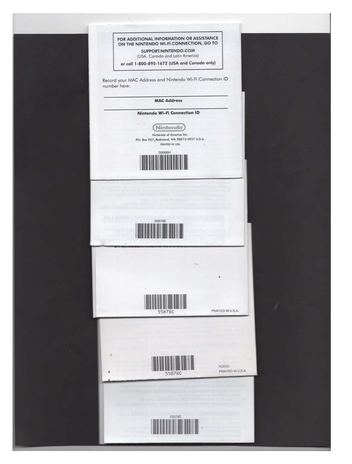 Nintendo DS INSERT Lot x29 Precautions Wifi If You Like Authentic ...