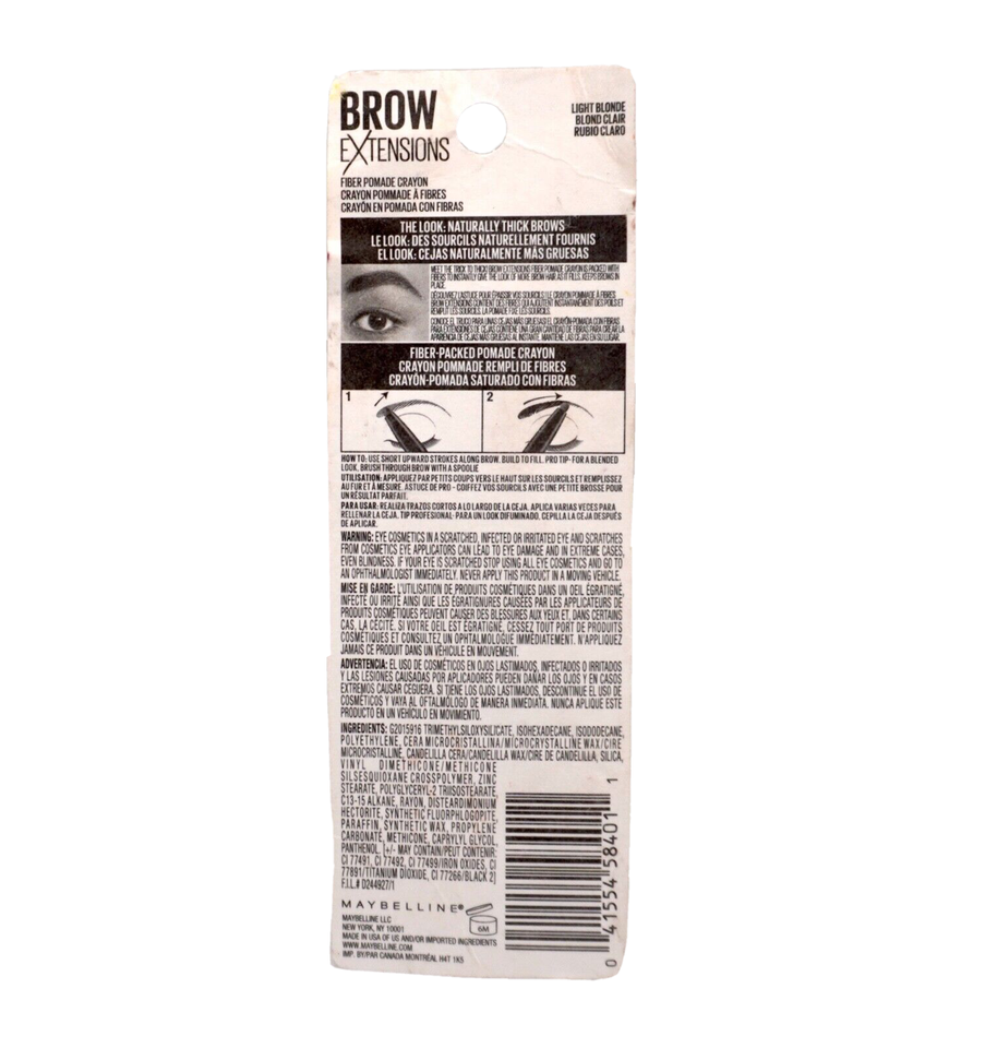 * Maybelline * - Brow Extensions Fiber Pomade Crayon #248 ~ LIGHT ...