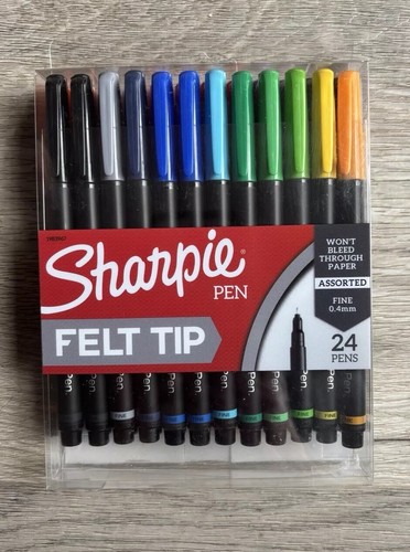 Sharpie Art Pens Fine Pt 0.4mm 24/PK Ast 1983967 Assorted Colors NIB | eBay