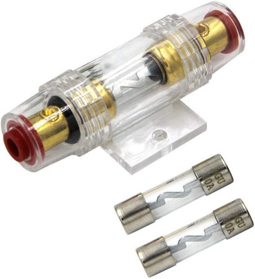 4-8 Gauge AWG In-Line Waterproof Fuse Holder with Two 60A AGU Type ...