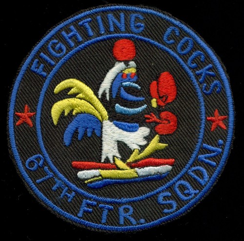 USAF 67th Fighter Squadron Fighting Cocks Patch S-15 | eBay