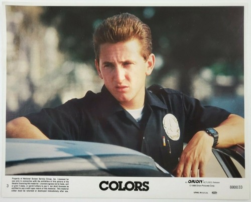 1988 Colors Movie Press Photo Still Sean Penn Rookie Cop Los Angeles CA ...