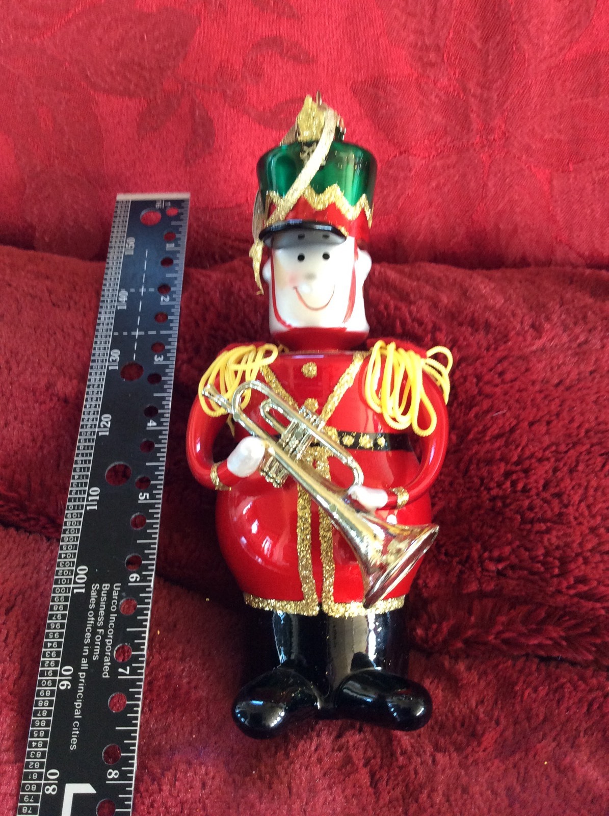 Exceptional Glass SOLDIER GUARD In Red Christmas ORNAMENT | eBay