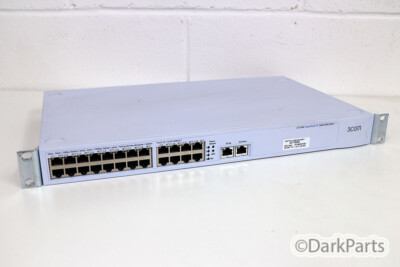3COM 4200 3C17300A 26-Port Switch with 2 x Gigabit Ports & Rack Mount ...