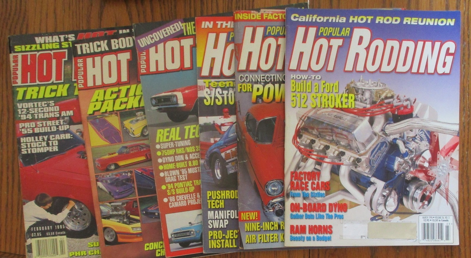 POPULAR HOT RODDING magazine (Lot of 6) Back Issues 1995-1996 | eBay