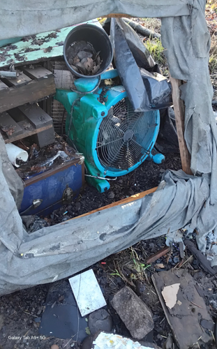 Dri-Eaz Ace Axial Air Mover, an industrial-grade fan typically used for ...