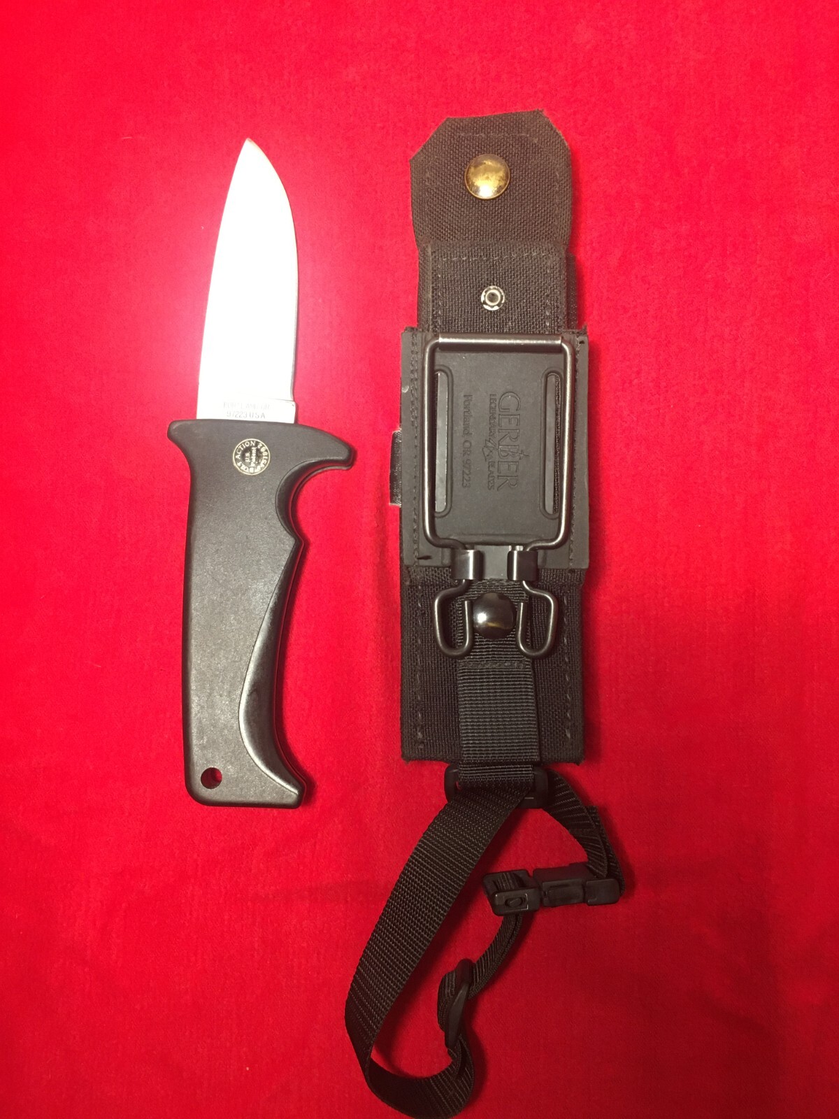 Vintage Gerber Legendary Blades, Parabellum Bolt Action Military Folder ...