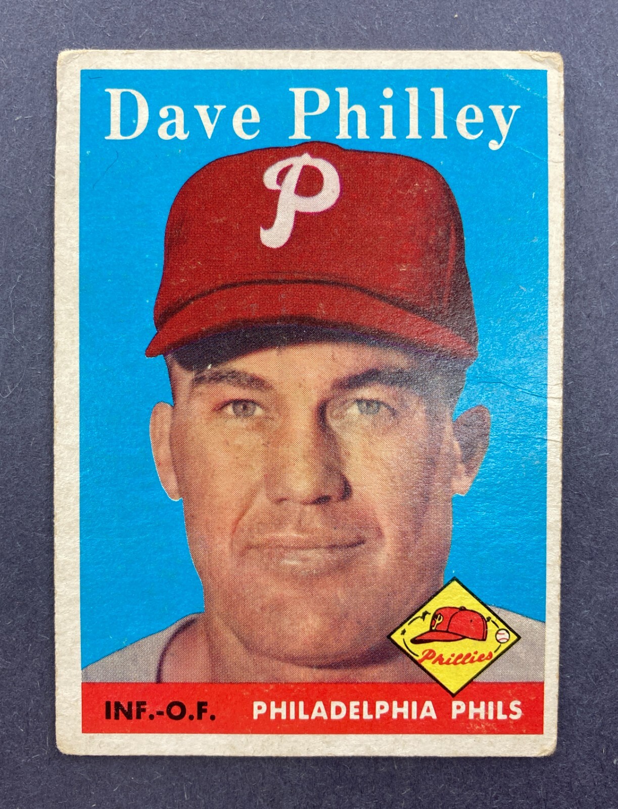 1958 Topps #116 Dave Philley (Philadelphia Phillies) (A) | eBay