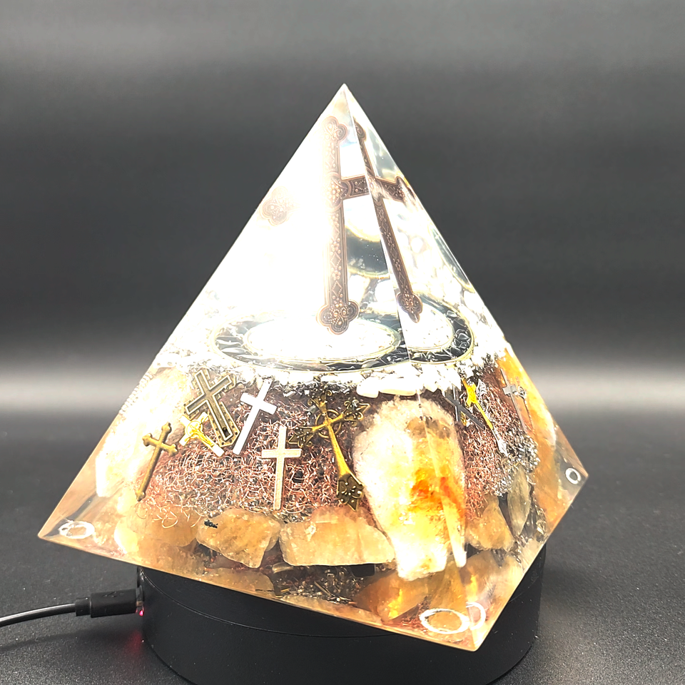 The Heavenly II, Powerful Orgonite Pyramid. 5-1/2" Base And 6-1/4" Height | eBay