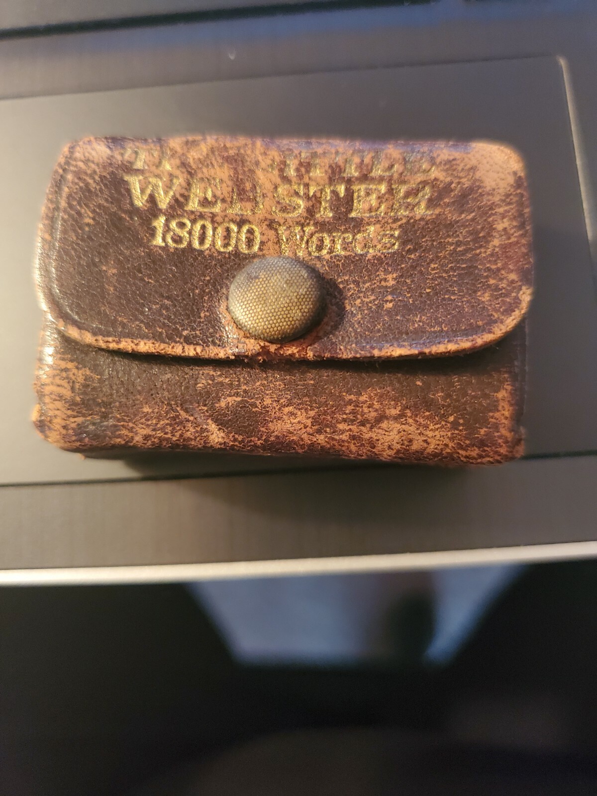 The Little Webster 18000 Words Dictionary Brown Leather Bound 2 1/4 X 1 ...