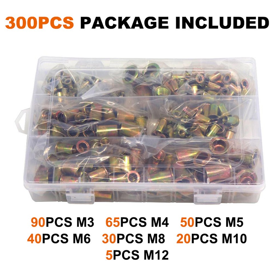 Hand Rivet Nut Gun Head nuts Simple installation Riveter Rivnut Tool M3 ...