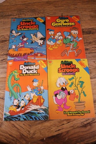 Lot of 4 Vintage Walt Disney Dynabrite Comic Books Gyro Gearloose ...
