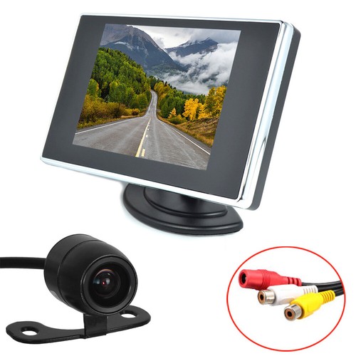 3.5'' TFT LCD Display Car Rear View Monitor Vehicle Reverse Backup ...