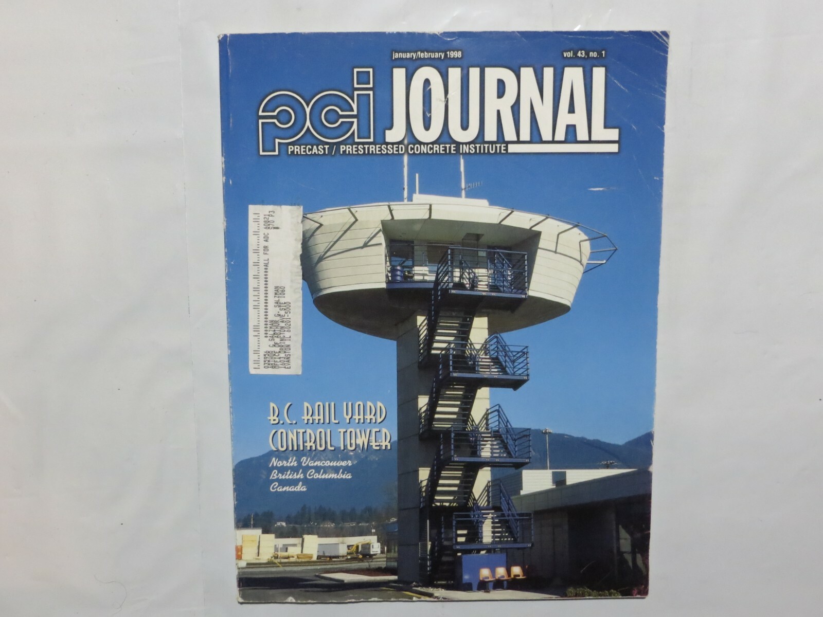 PCI Journal Concrete Institute 1998 January B.B. Rail Yard Control ...