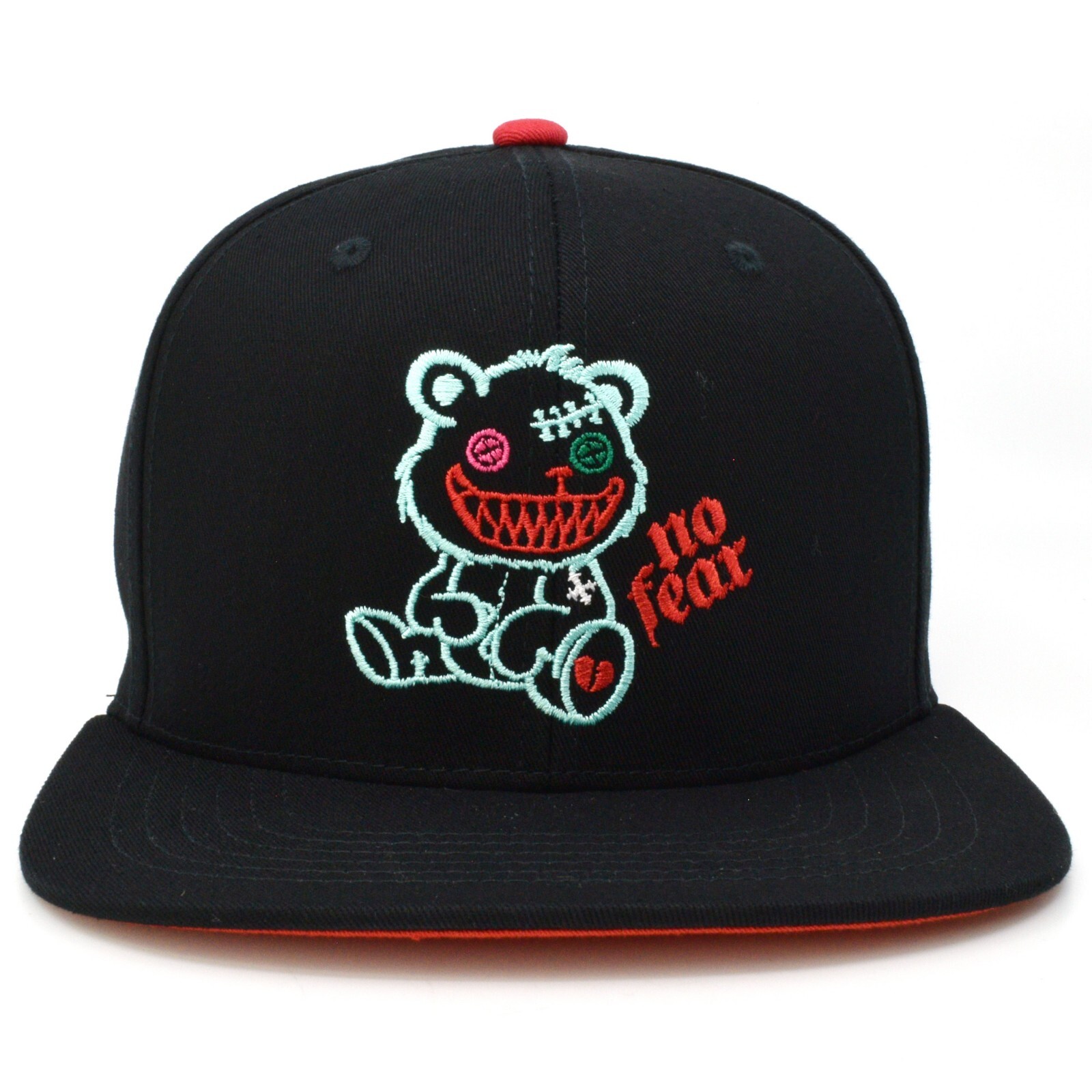 No Fear Bear New Cap Adjustable Snapback Black Oatmeal Cap Hat Hip Hop ...