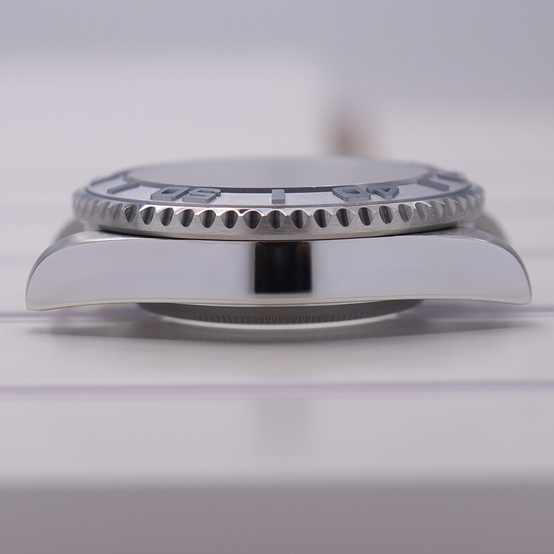 40mm Watch Case protruding Ceramic Ring Sapphire Glass Exhibition back ...