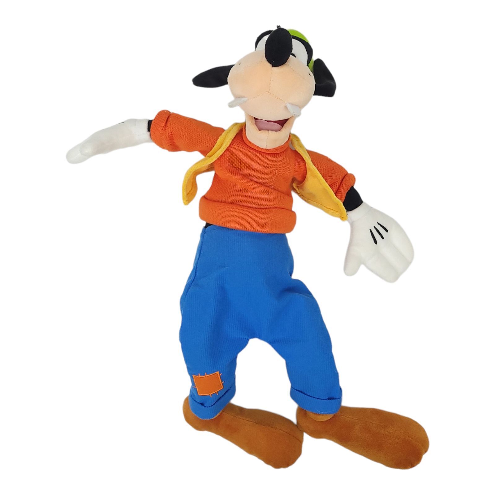 Disney Goofy Plush 20" Doll Stuffed Animal Toy Green Hat Yellow Vest | eBay