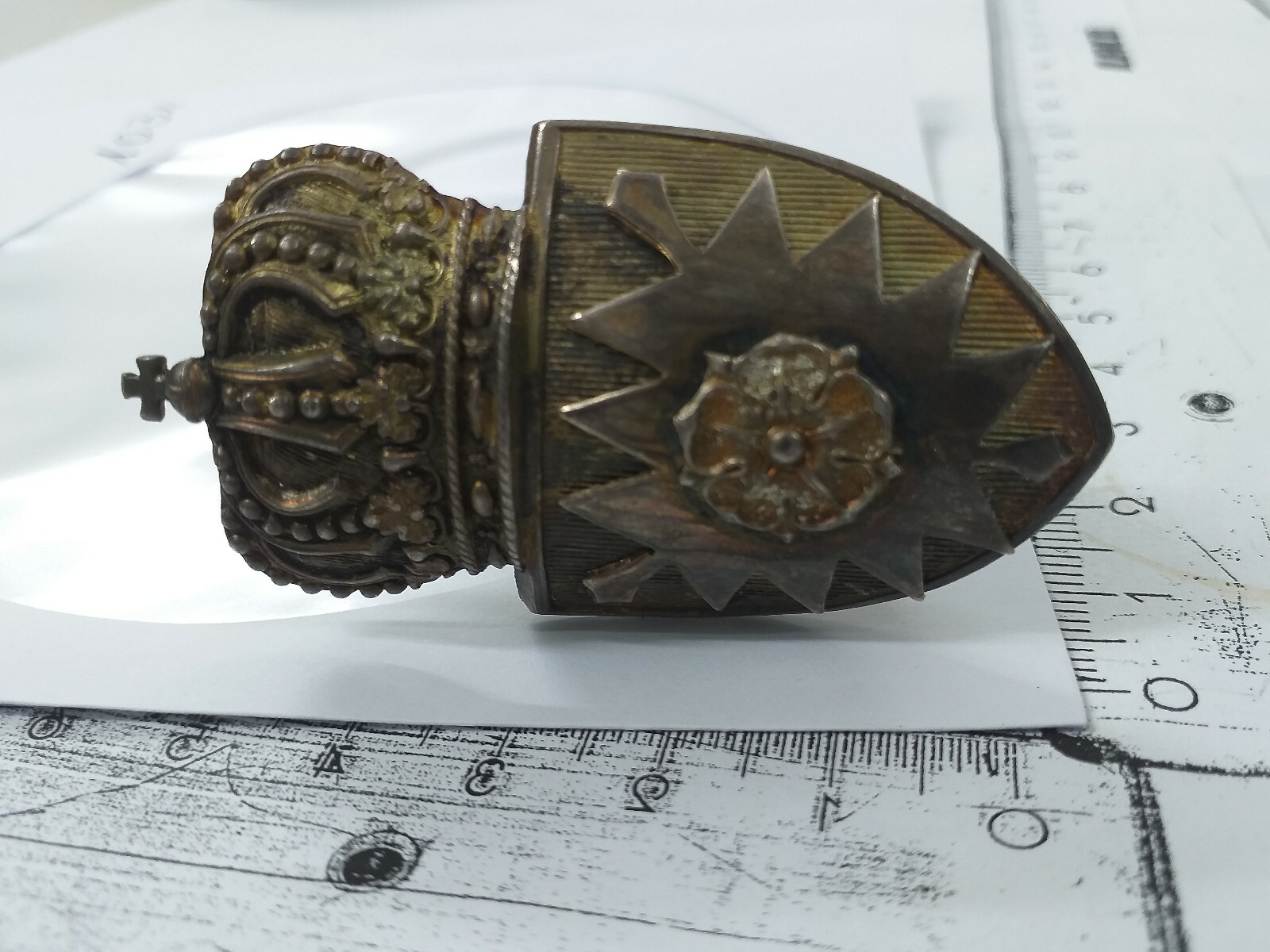 Fahnennagel Schaumburg-Lippe Lippe Wappen Krone (1031) | eBay