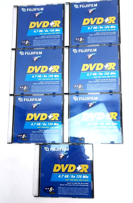 Fujifilm DVD-R 7 - 120 Min Blank Storage Media 4.7GB Disc for Data ...