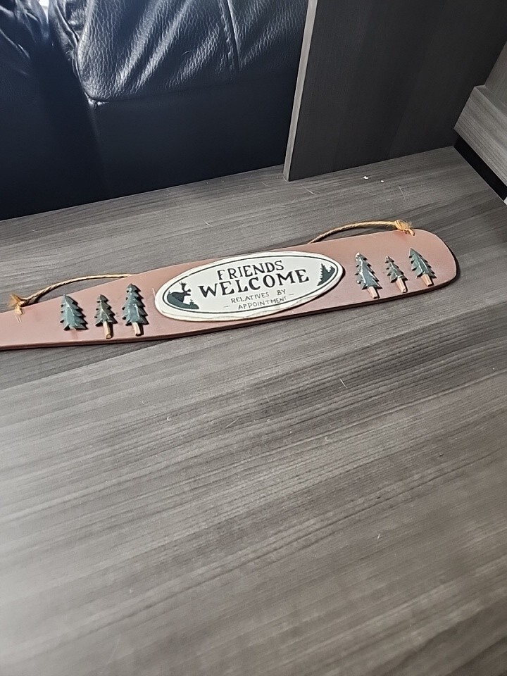 Decorative Wooden Oar FRIENDS WELCOME Relatives By Appointment Sign | eBay