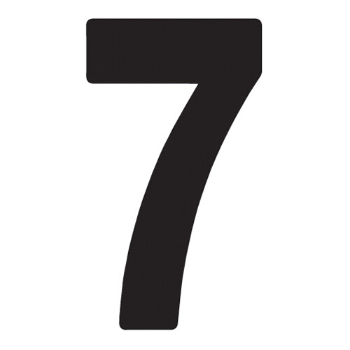 FACTORY EFFEX 901086 FX 2015 NUMBERS PRO 8" BLACK 7 | eBay