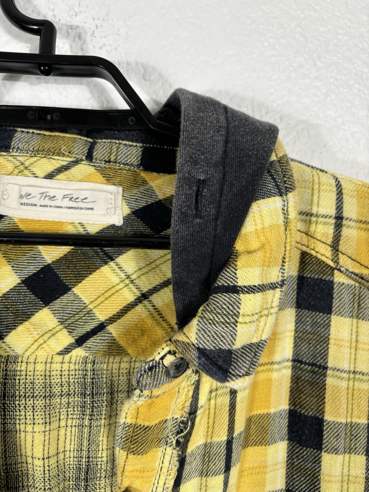 Free People Calico Basin Shacket Womens Medium Plaid Hooded Flannel ...