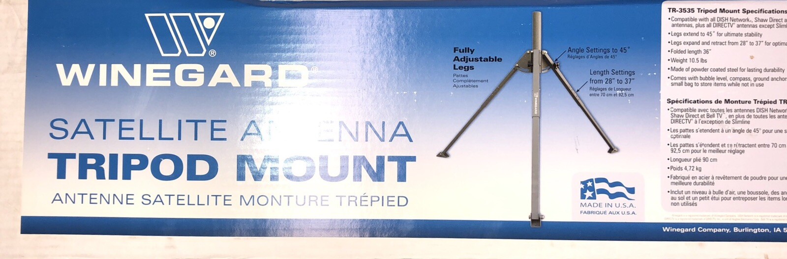 Satellite Antenna Tripod Mount Winegard TR-3535 | eBay