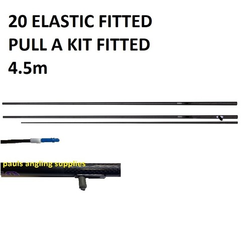 Carp Fishing Pole Margin Hit Hold Size 20 Elastic Fitted to Puller Kit ...