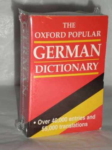 Oxford Popular German Dictionary (Dictionaries) Paperback Book The Fast ...