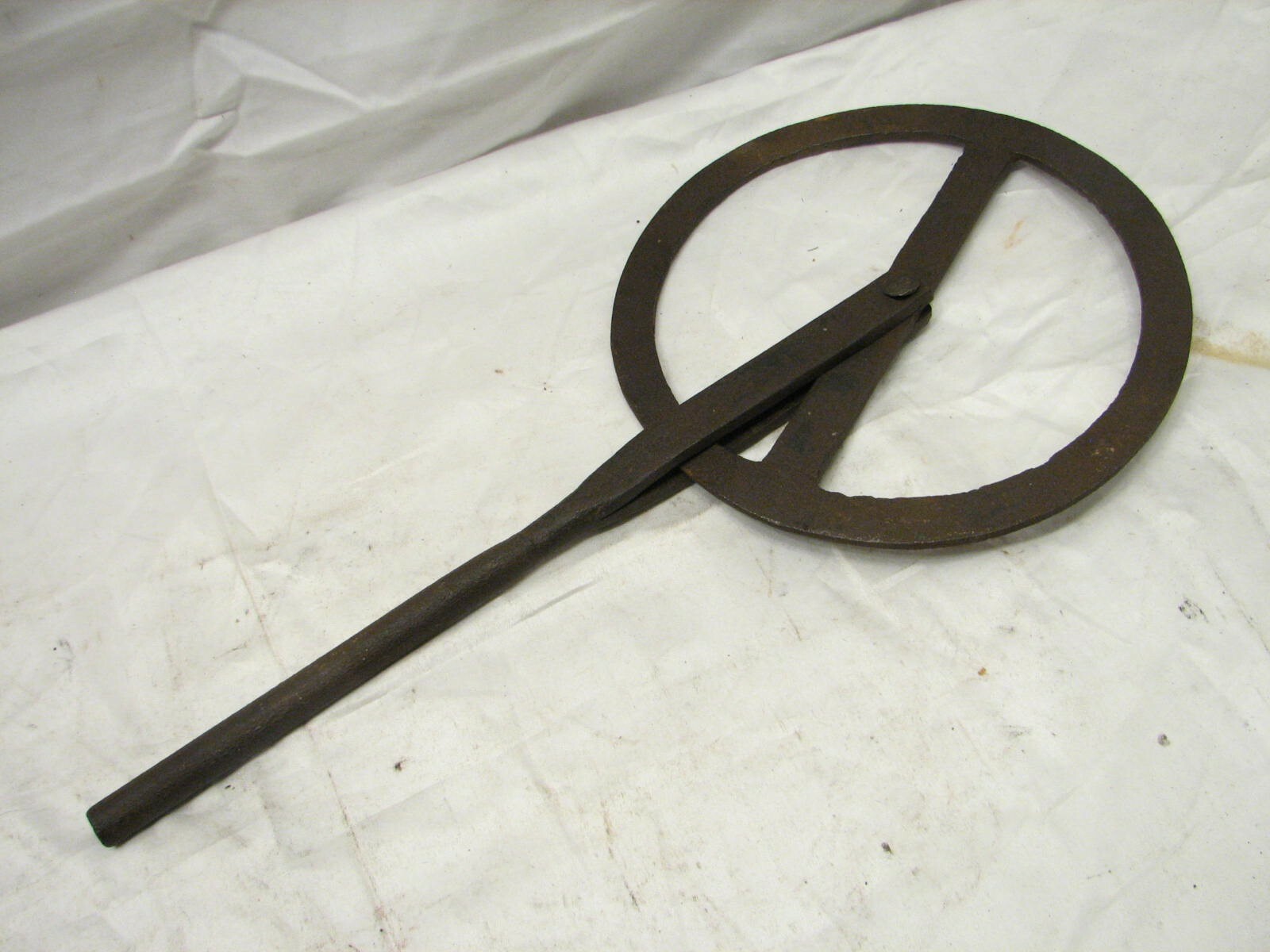 Antique Blacksmith Hand Forged Wheelwrights Traveler Wheel Tool ...